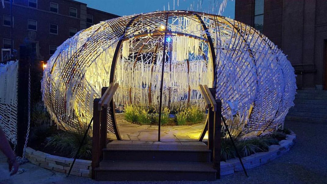 "Knotted Grotto" is Set Up Outside the Cathedral Basilica of Saints ...